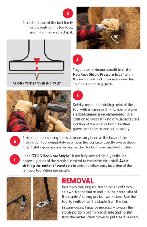 Installation Guide | EZLog "Hog Nose" Staple